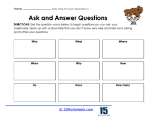 Ask and Answer Questions Worksheets - 15 Worksheets.com