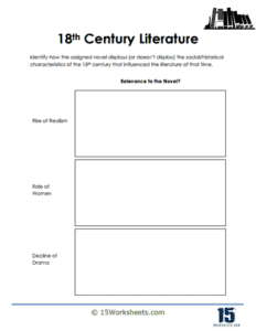 Reading Literature Comprehension Grade 12 Worksheets