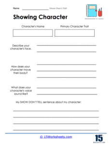 Show Don't Tell Worksheets - 15 Worksheets.com