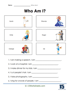 Who Am I? Worksheets | Critical Thinking - 15 Worksheets.com
