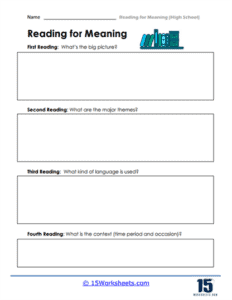 Reading for Meaning Worksheets - 15 Worksheets.com