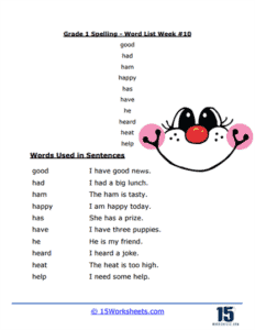 1st Grade Spelling Words Worksheets - 15 Worksheets.com