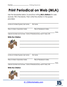 Citing Sources Worksheets - 15 Worksheets.com