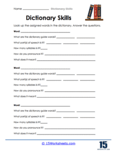 Dictionary Skills Worksheets - 15 Worksheets.com