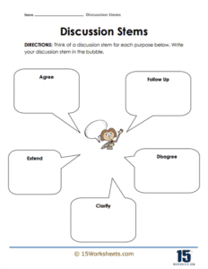 Discussion Stems Worksheets - 15 Worksheets.com
