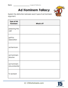 Logical Fallacies Worksheets | Figurative Language - 15 Worksheets.com