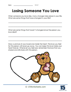 Grief Worksheets - 15 Worksheets.com