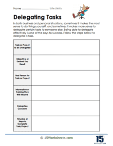 Life Skills Worksheets | PDFs - 15 Worksheets.com