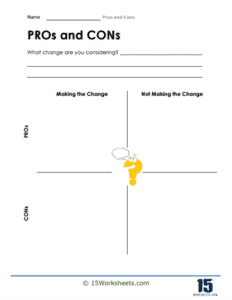 Pros and Cons Worksheets | Informed Choices - 15 Worksheets.com