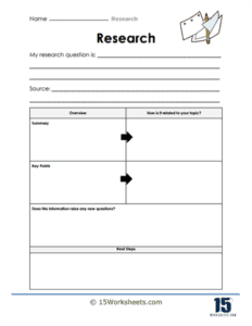Research Worksheets - 15 Worksheets.com