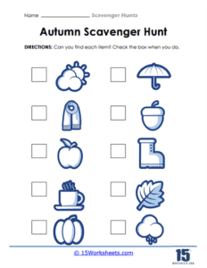 Scavenger Hunts Worksheets - 15 Worksheets.com