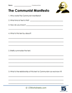 Communism Worksheets - 15 Worksheets.com