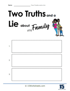 Two Truths and a Lie Worksheets - 15 Worksheets.com