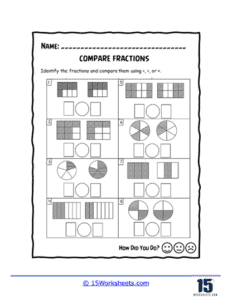Comparing Fractions Worksheets - 15 Worksheets.com