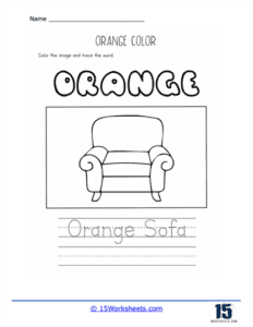 Orange Worksheets | Creative Color Activities - 15 Worksheets.com