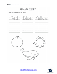 Primary Colors Worksheets | Recognize and Mix - 15 Worksheets.com