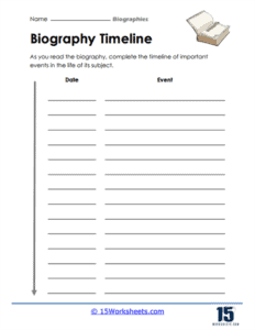 Biography Worksheets | Contributions & Challenges - 15 Worksheets.com