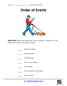 Order of Events Worksheets | Chronological Sequencing - 15 Worksheets.com