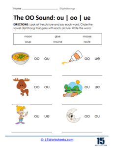 Diphthongs Worksheets - 15 Worksheets.com