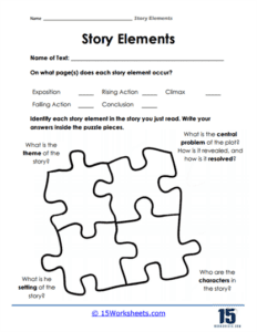 Elements of a Story Worksheets | Narrative Skills - 15 Worksheets.com