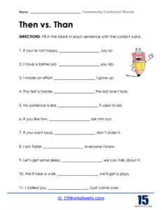 Commonly Confused Words Worksheets - 15 Worksheets.com
