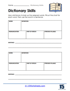 Dictionary Skills Worksheets - 15 Worksheets.com