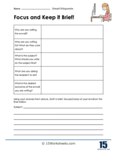 Email Etiquette Worksheets - 15 Worksheets.com