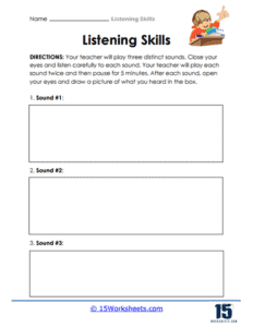 Listening Skills Worksheets - 15 Worksheets.com