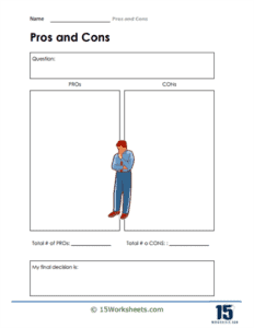 Pros and Cons Worksheets | Informed Choices - 15 Worksheets.com