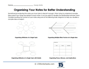 Study Skills Worksheets | Effective Routines For Success - 15 ...
