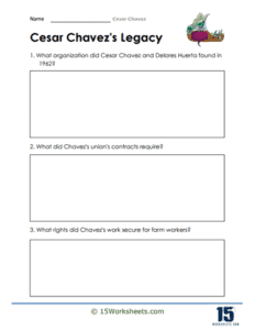 Cesar Chavez Worksheets - 15 Worksheets.com