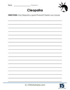 Cleopatra Worksheets - 15 Worksheets.com