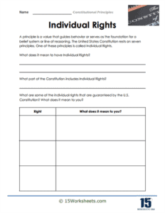 Constitutional Principles Worksheets - 15 Worksheets.com