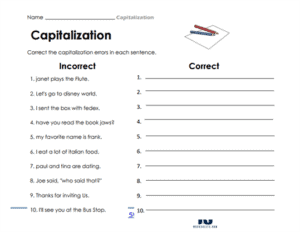 Capitalization Worksheets | Boost Writing Conventions - 15 Worksheets.com