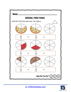 Adding Fractions Worksheets | Like and Unlike - 15 Worksheets.com