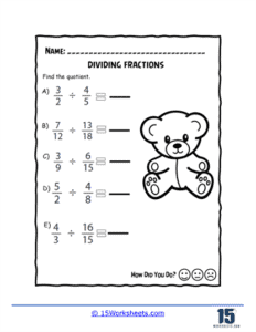 Dividing Fractions Worksheets - 15 Worksheets.com