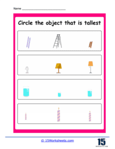 Comparing Measurements Worksheets | Practical Units - 15 Worksheets.com