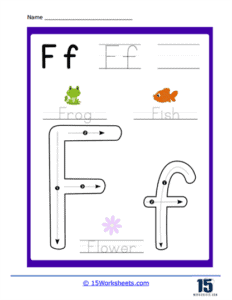 Letter F Worksheets | Alphabet Learning - 15 Worksheets.com