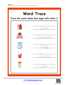 Letter J Worksheets | Alphabet Series - 15 Worksheets.com
