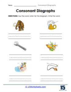 Consonant Digraphs Worksheets - 15 Worksheets.com