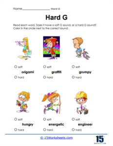 Hard G Sound Worksheets - 15 Worksheets.com