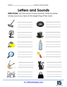 Letters and Sounds Worksheets | Phonics Skills - 15 Worksheets.com