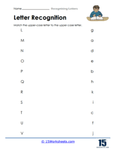 Letter Recognition Worksheets | Alphabet Skills - 15 Worksheets.com