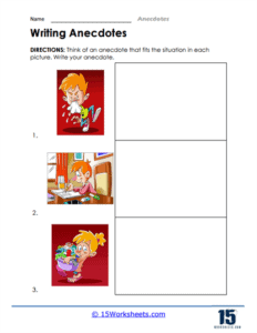 Anecdotes Worksheets - 15 Worksheets.com
