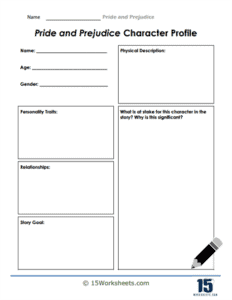 Pride and Prejudice Worksheets - 15 Worksheets.com
