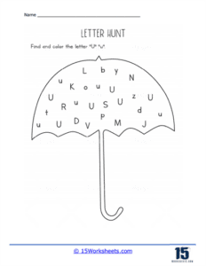 Letter Hunt Worksheets | Alphabet Series - 15 Worksheets.com