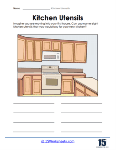 Kitchen Utensils Worksheets - 15 Worksheets.com
