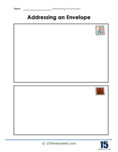 Addressing an Envelope Worksheets - 15 Worksheets.com