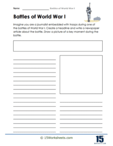 Battles of World War I Worksheets - 15 Worksheets.com