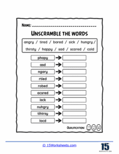 Feelings Worksheets - 15 Worksheets.com